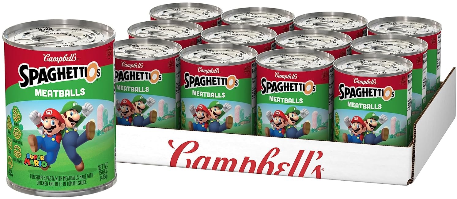 Deal on Campbell's SpaghettiOs Canned Pasta, Super Mario Bros.Â Shaped ...