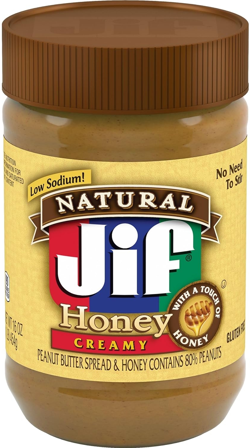 Deal on Jif Natural Creamy Peanut Butter Spread and Honey, 16 Ounces ...